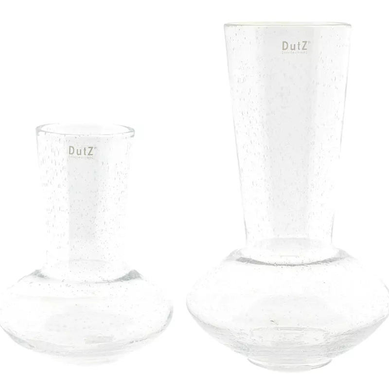 LOFLO Clear Bubbles Vase by DutZ - Elegant Glass Design | Lowlands Design